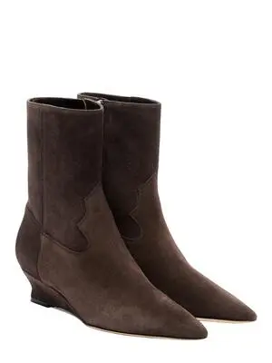 Le Monde Beryl Suede Ankle Boots - Brown