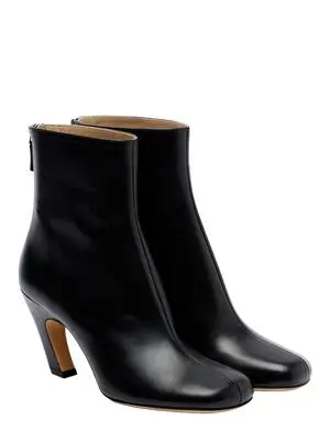 Le Monde Beryl Leather Ankle Boots - Black