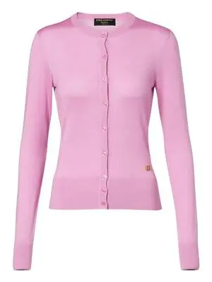 Dolce & Gabbana Cashmere And Silk Cardigan - Pink