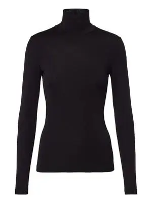 Loro Piana Virgin Wool Turtleneck Sweater - Black