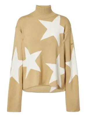 Goldbergh Wool-blend Turtleneck Sweater - Beige