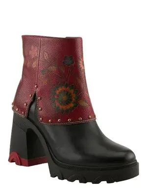 SPRING STEP SHOES Carizma Platform Bootie Black Multi