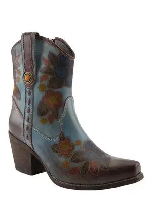 SPRING STEP SHOES Cahoots Western Boots - Blue Multi