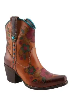 SPRING STEP SHOES Cahoots Western Boots - Camel Multi