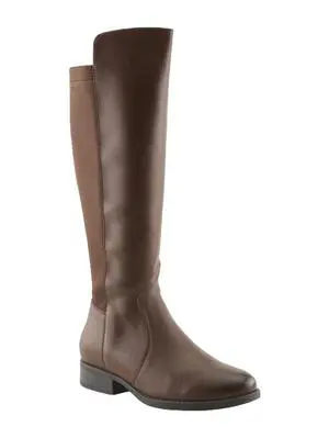 SPRING STEP SHOES Knee High Leather Boot - Brown