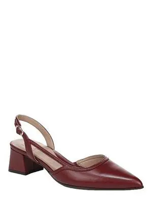 Naturalizer Mila Pointed Toe Slingback Pump Cranberry Red