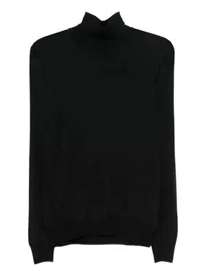 Tagliatore Roll-neck Sweater - Black