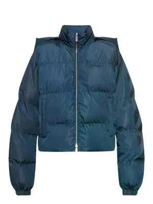 Off-White Arrow-print Puffer Jacket - Blue