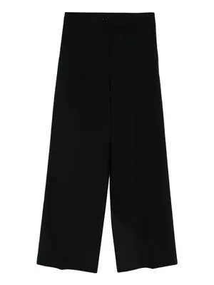 Aspesi High-waisted Palazzo Trousers - Black
