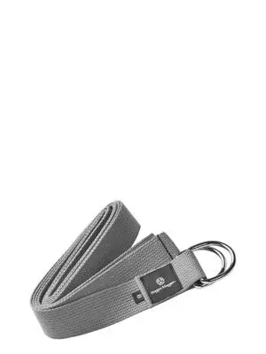 HUGGER MUGGER 8' Cotton Yoga Strap With D-ring - Gray