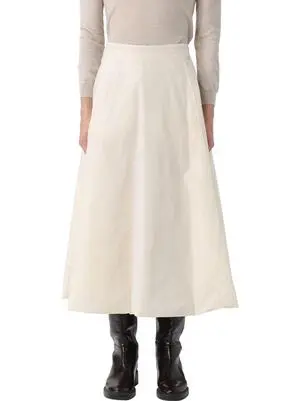 Add A-line Skirt - White