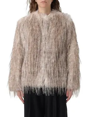 TWINSET Fur Coat - Camel
