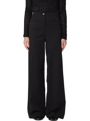 Patrizia Pepe Wide Leg Trousers - Black