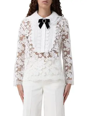 SELF-PORTRAIT Lace Shirt - White