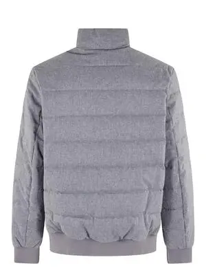 SAVE THE DUCK Quilted Zip-up Jacket - Grey