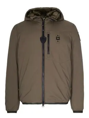 BLAUER. Zip-up Hooded Jacket - Green