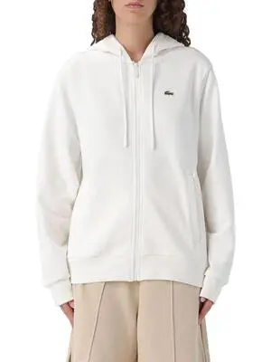 Lacoste Full Zip Sweatshirt - White