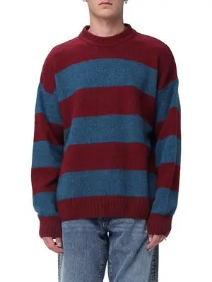AMISH Striped Pullover Sweater - Brown