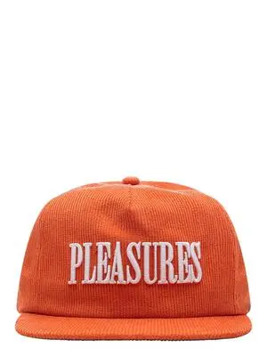 PLEASURES Onyx Corduroy Snapback - Orange