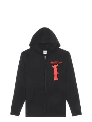 PLEASURES High Times Zip Hoodie - Black