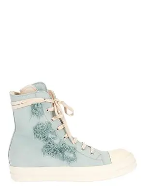 Rick Owens Strobe High-top Sneakers - Blue