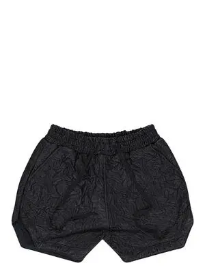 WHO DECIDES WAR BY EV BRAVADO Crinkled Tailored Shorts - Black