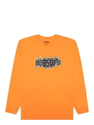 PLEASURES Strain Logo Long-sleeve T-shirt - Orange