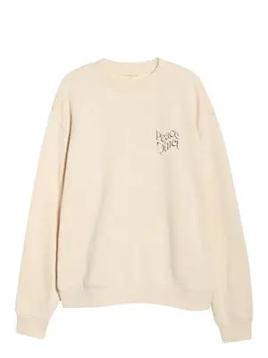 MUSEUM OF PEACE & QUIET Warped Crewneck - White