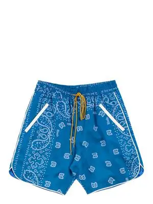 Rhude Bandana Track Shorts - Blue