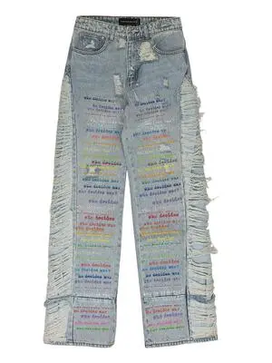 WHO DECIDES WAR BY EV BRAVADO Straight Fit Jeans - Blue