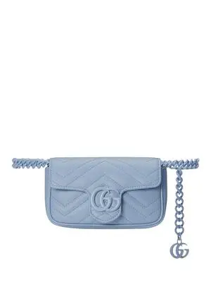 Gucci Gg Marmont Belt Bag - Blue