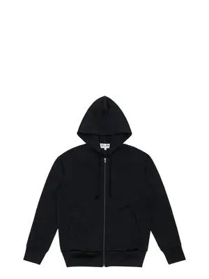 Play Comme Des Garcon Back Emblem Zip Hoodie - Black