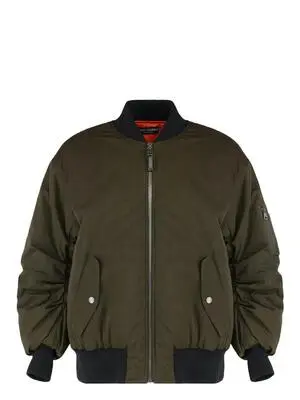 Dolce & Gabbana Oversized Nylon Bomber Jacket - Green