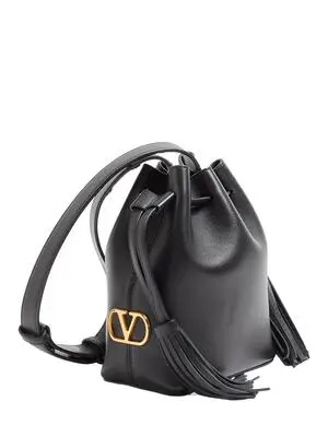 Valentino Garavani Leather Bucket Bag - Acm Ruggin