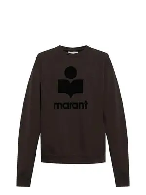 Isabel Marant Mikoy Crewneck Sweatshirt With Logo - Black
