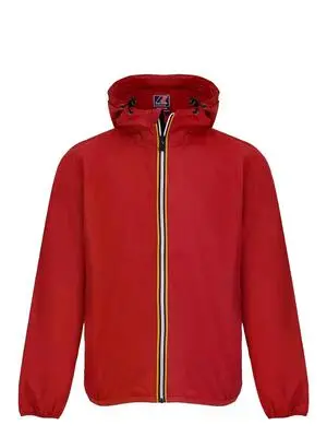 K-WAY Hooded Zipped Jacket - Red