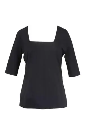 Akris Square-neck Blouse - Black