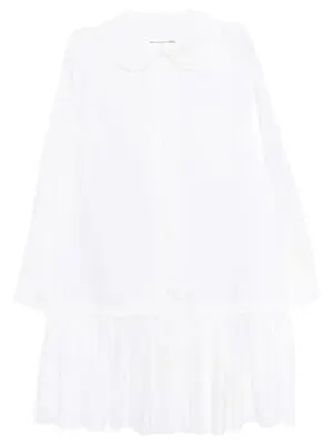 Comme Des Garçons Cotton Shirt Dress - White
