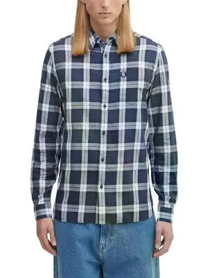 Fred Perry Check-pattern Shirt - Blue