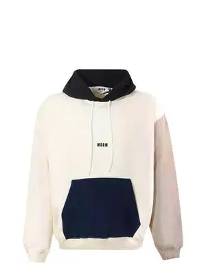 MSGM Colour-block Hoodie - Neutrals