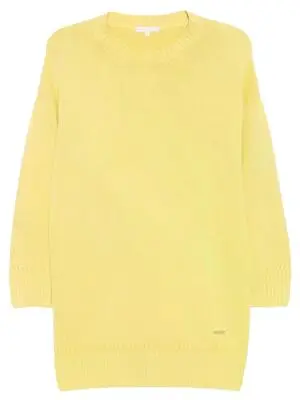 TO B. BY AGNÈS B. Logo Knitted Dress - Yellow