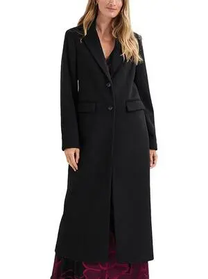 PHASE EIGHT Lydia Long Overcoat - Black