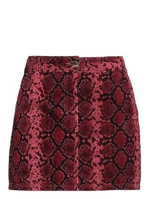 Pinko Pinko Mini Skirt With Animal Print Garnet