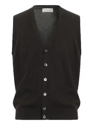 FILIPPO DE LAURENTIIS Merino Wool And Cashmere Cardigan - Brown