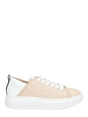 ALEXANDER SMITH Wembley Leather Sneakers - Beige