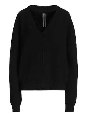 Rick Owens Solid Wool Sweater - Black