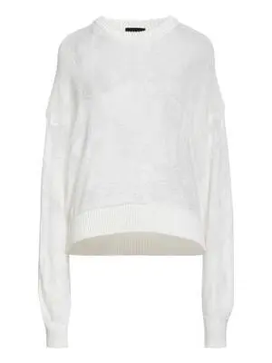 ROBERTO COLLINA Knitted Crewneck Sweater - White