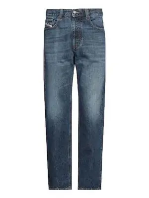 DIESEL Cotton Denim Tapered Jeans - Blue