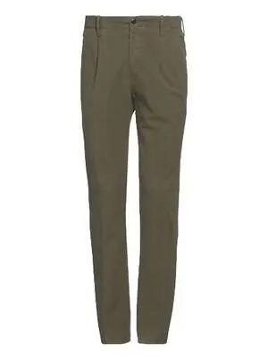 Incotex Slowear Military Cotton-elastane Slacks - Green