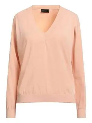 ROBERTO COLLINA Knitted V-neck Sweater - Pink